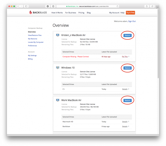 Guide to Restoring Your Files from Your Backblaze Cloud Backup